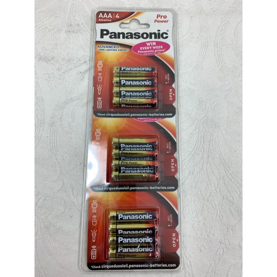 Panasonic Pro Power Aaa Battery 4 Pack X3